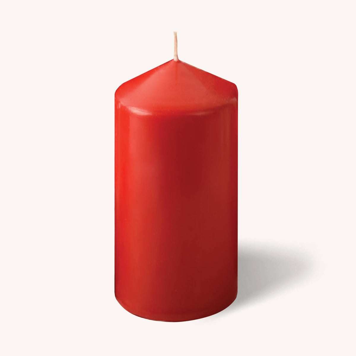 Red Pillar Candles - 3" x 9" - 4 Pack